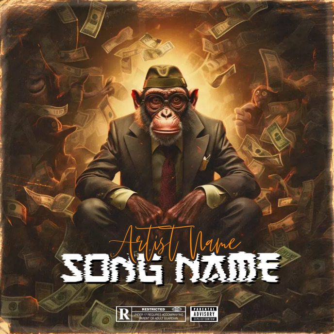 money money Cover Album art trap mixtape rap Template | PosterMyWall