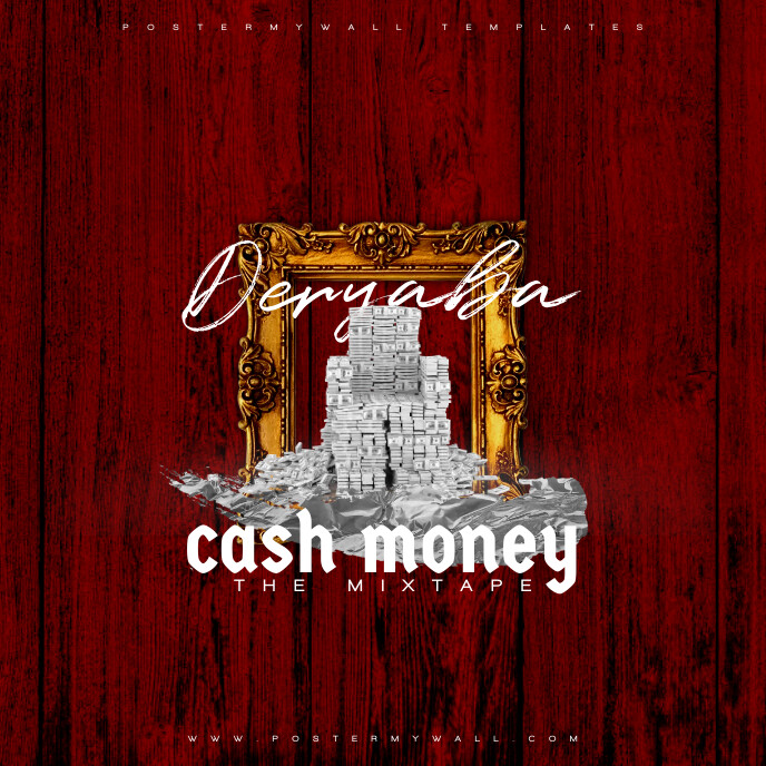Money Red Rap Album Cover Template | PosterMyWall