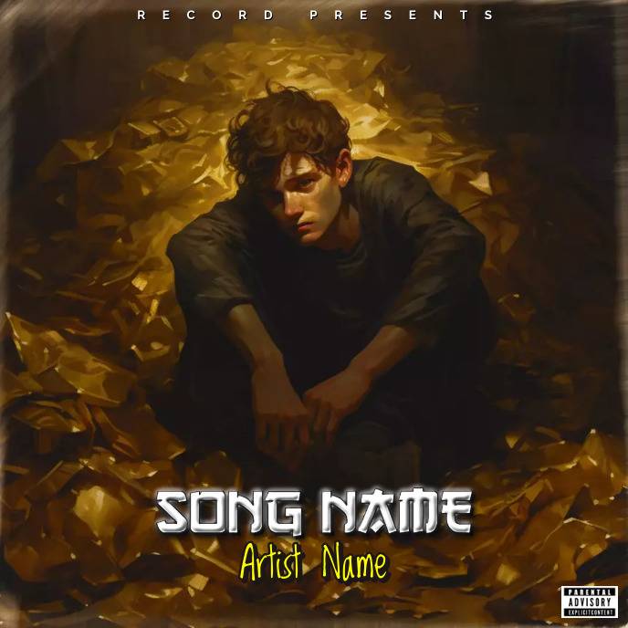 money weapon gold music trap mixtape Template | PosterMyWall