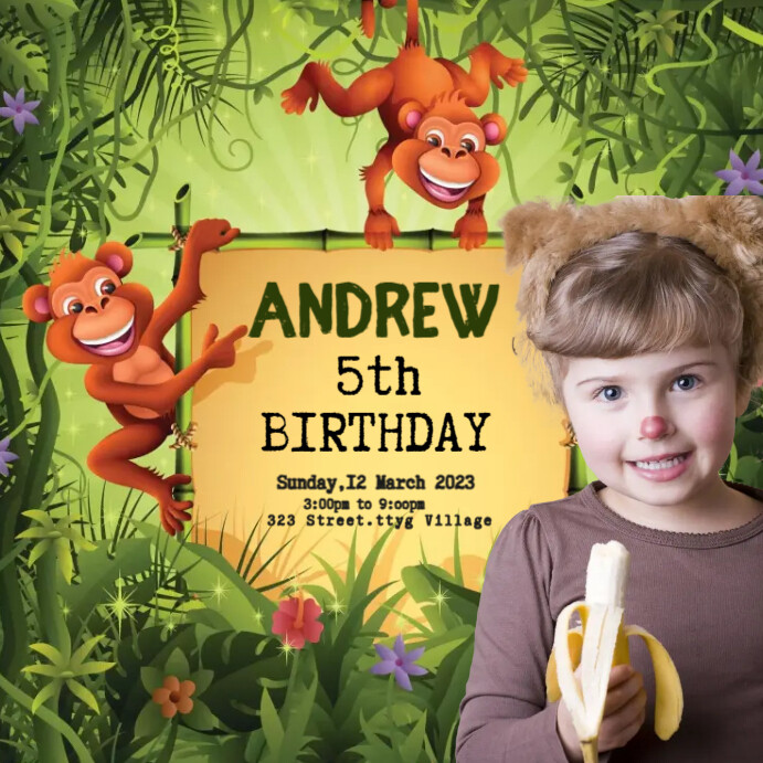 Monkey Party Printables