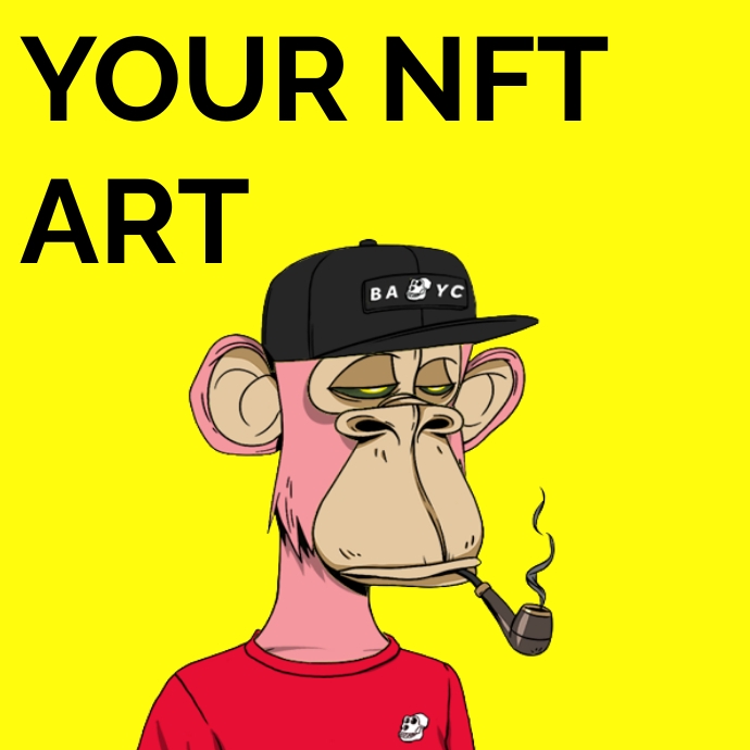 Monkey coin Nft design Template | PosterMyWall