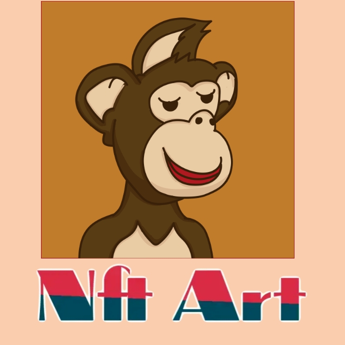 Monkey Nft design Template | PosterMyWall
