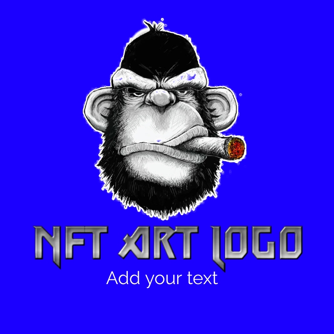 Monkey Nft design Template | PosterMyWall