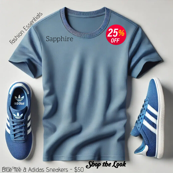 Monochrome Blue Style Template | PosterMyWall