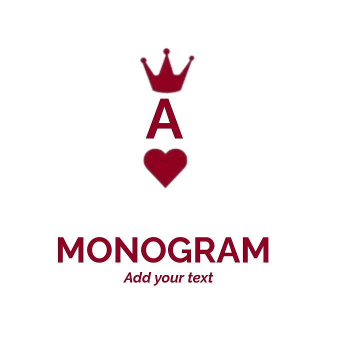 monogram Template | PosterMyWall