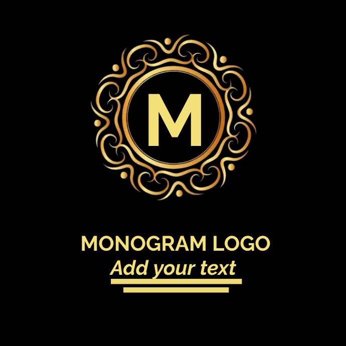 monogram logo Template | PosterMyWall