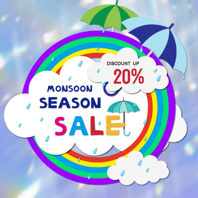 Monsoon Sale Poster Template | PosterMyWall