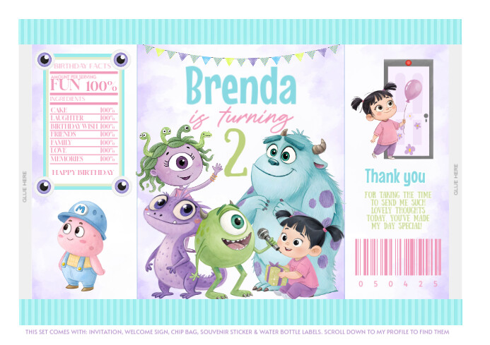 Monster Inc Template | PosterMyWall