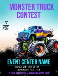 Monster Truck Template | PosterMyWall