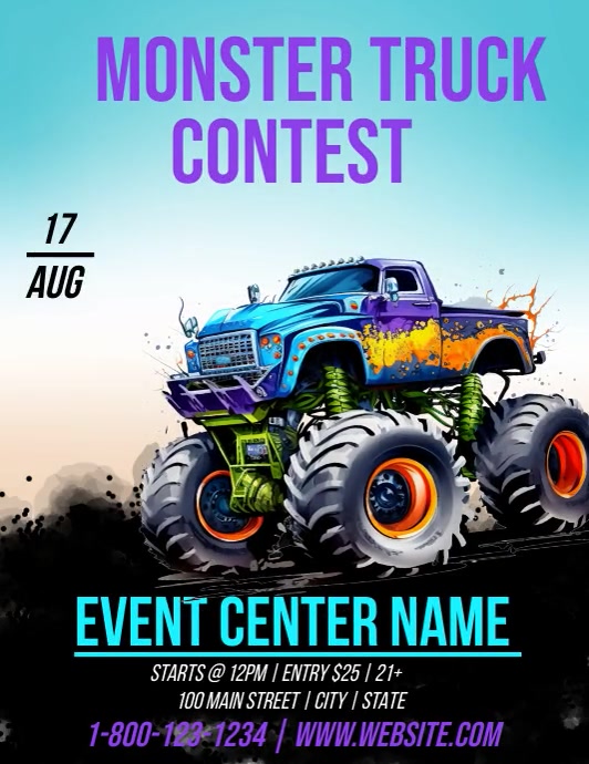 Copy of Monster Truck | PosterMyWall