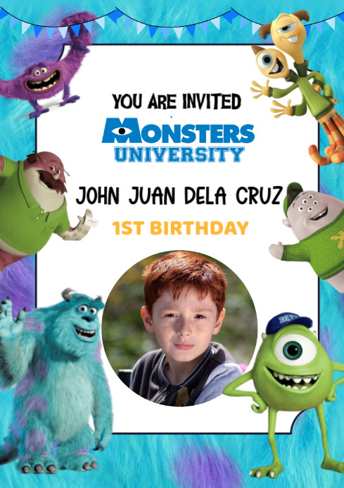 Monsters University Invitation Templates Monsters University