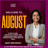 month of august card Template | PosterMyWall