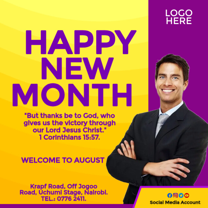 month of august wishes Template | PosterMyWall
