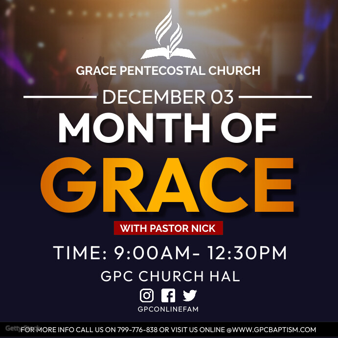 month of grace Template | PosterMyWall