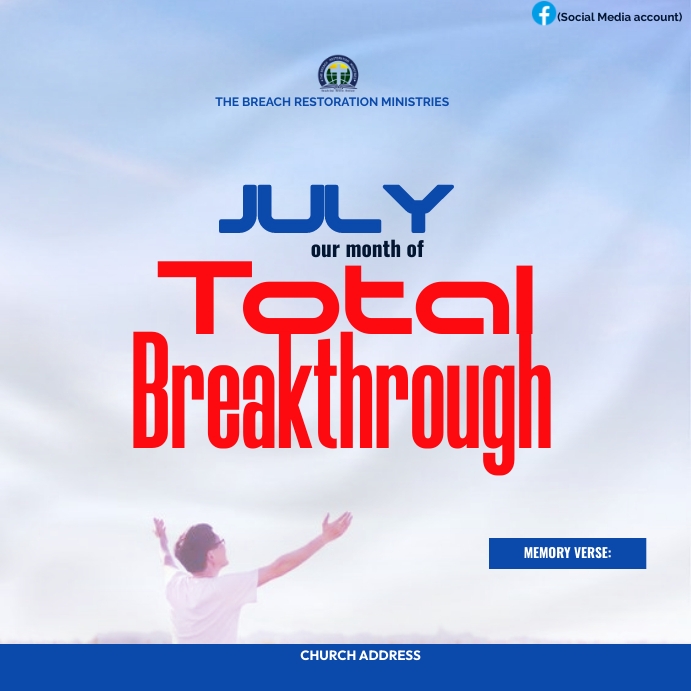 Plantilla de month of total breakthroughs | PosterMyWall
