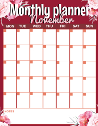 MONTHLY CALENDAR SCHEDULE POSTER TEMPLATE | PosterMyWall