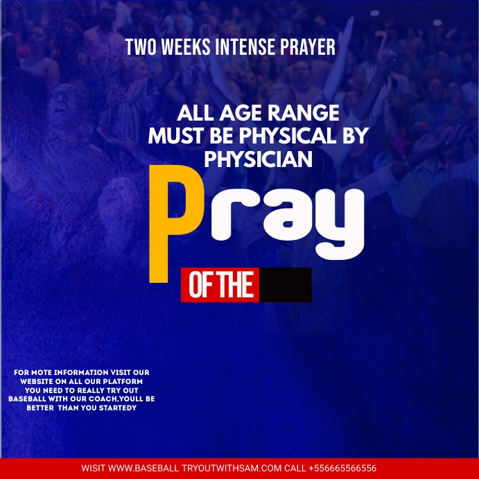 MONTHLY CROSSOVER PRAYER (1) Template | PosterMyWall