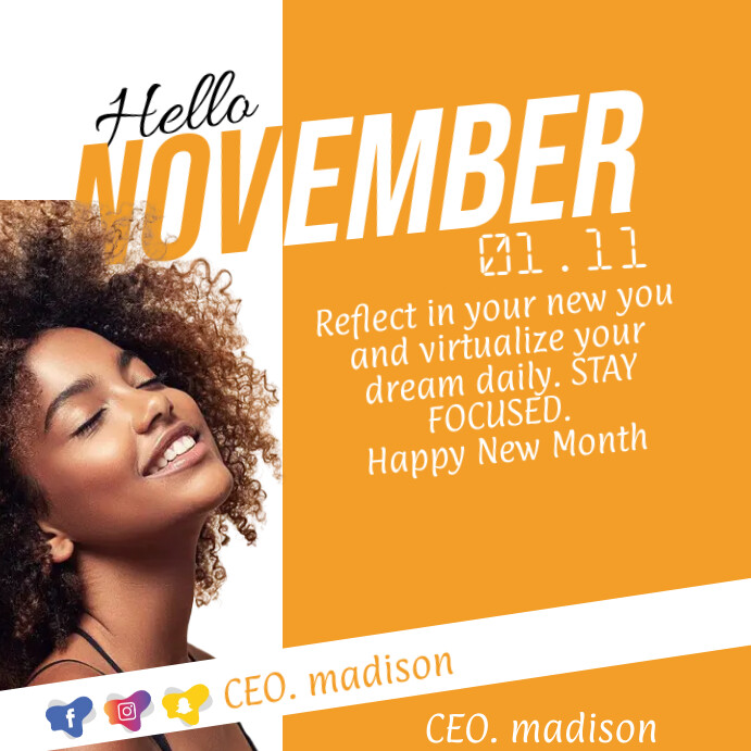 Monthly Template | PosterMyWall