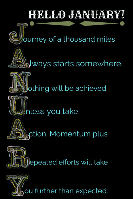 Monthly Motivation Template | PosterMyWall