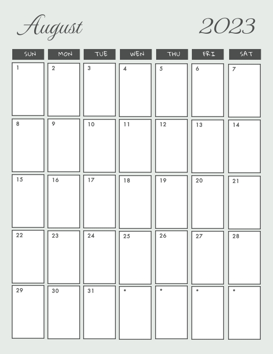monthly planner template | PosterMyWall