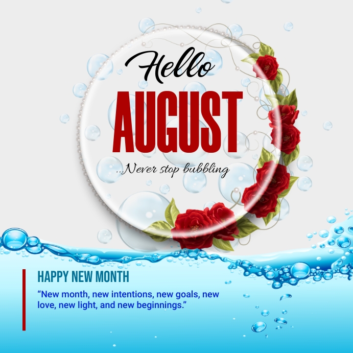 Copy of Monthly post New month, new intentions | PosterMyWall