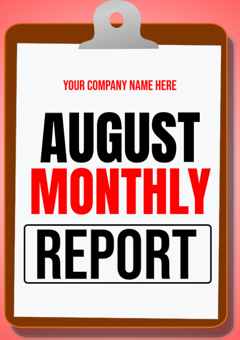 monthly report Template | PosterMyWall
