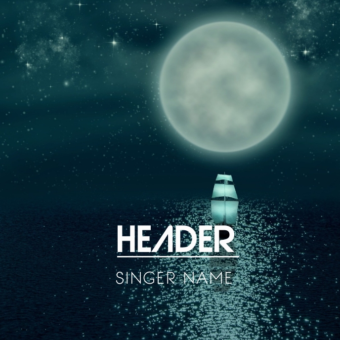 Moon Album Cover Design Template | PosterMyWall