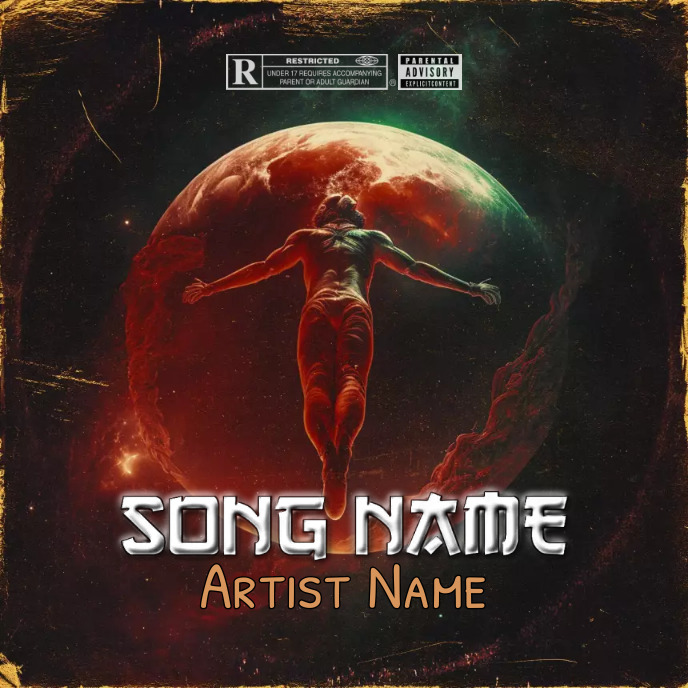 Moon Album Cover music art GIRL mixtape rap | PosterMyWall