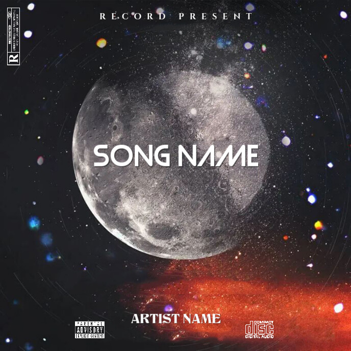 moon cover art mixtape cover Template | PosterMyWall