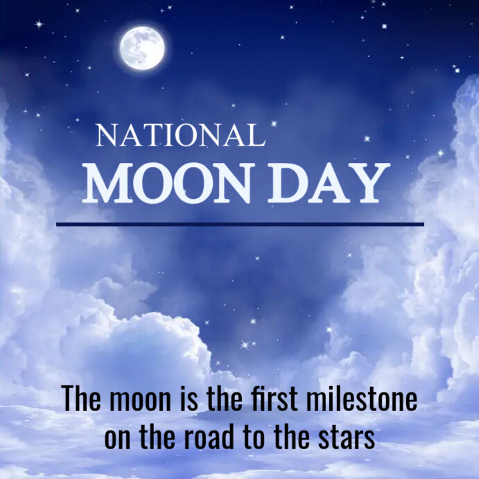 Moon day ,celebration poster Template | PosterMyWall