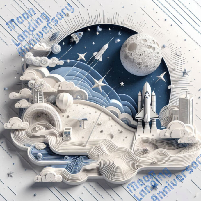Moon Land Anniversary Instagram Post Template | PosterMyWall