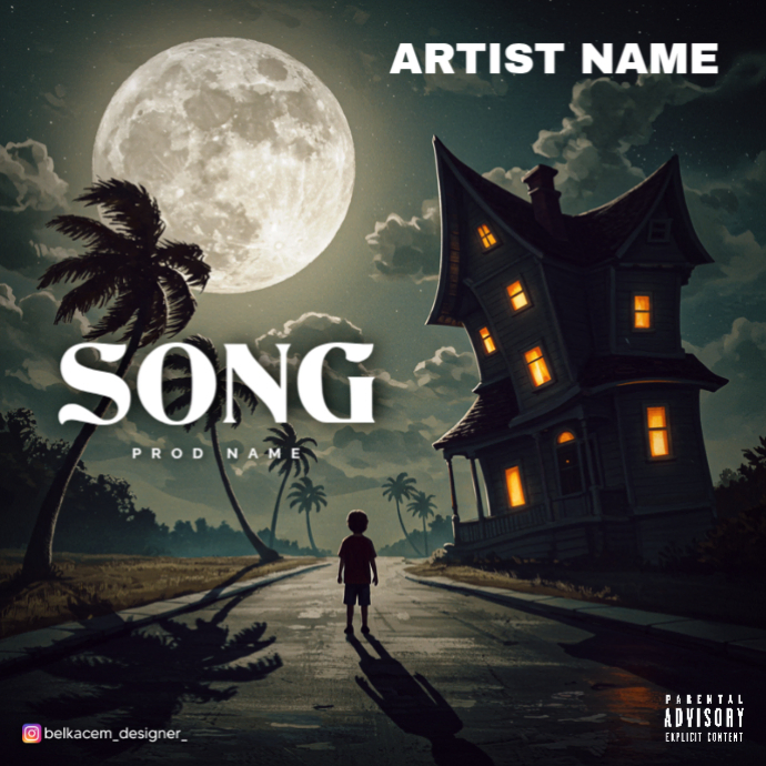 Moonlight Road Album Cover Template | PosterMyWall