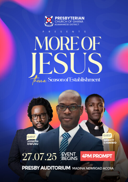 Copy of More of Jesus Church Event Poster Design | PosterMyWall