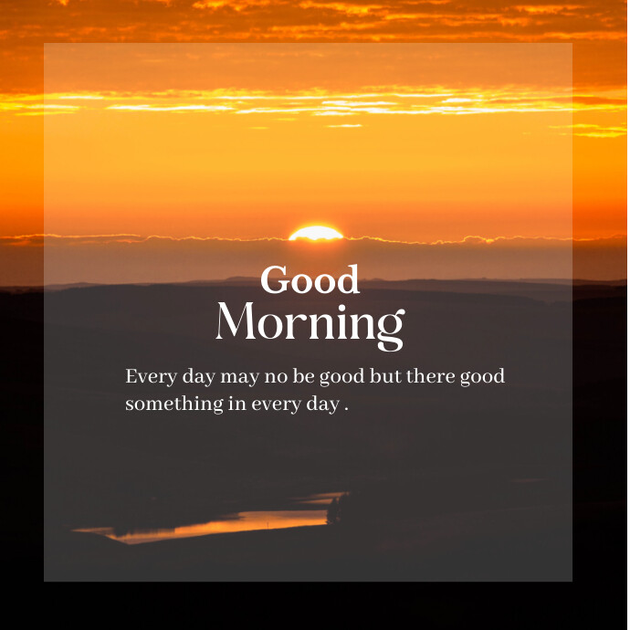 Plantilla de mornig | PosterMyWall