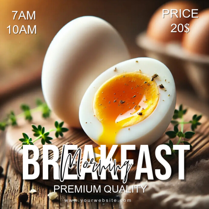 morning breakfast template | PosterMyWall