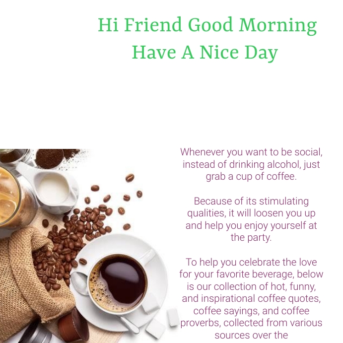 Morning coffee Template | PosterMyWall