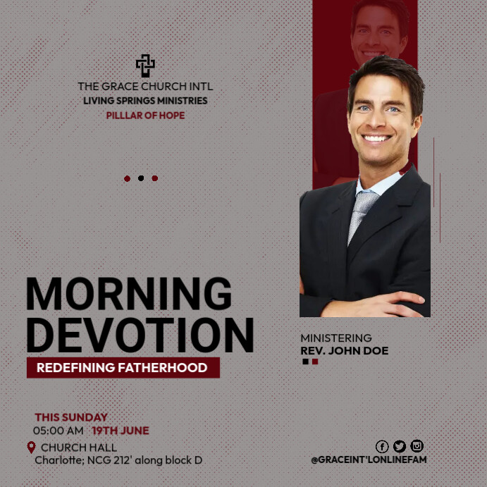 Morning devotion Template | PosterMyWall