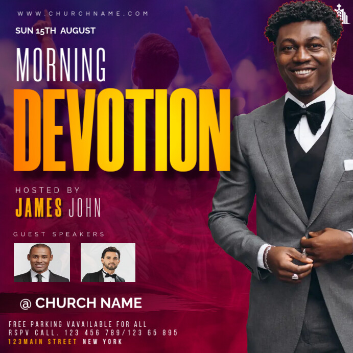 Morning Devotion Template | PosterMyWall
