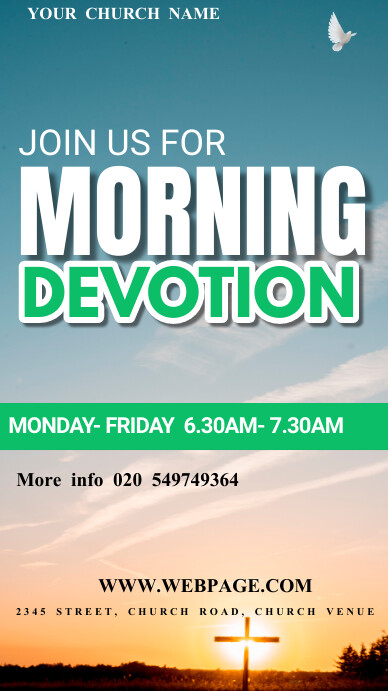 Morning devotion Template | PosterMyWall