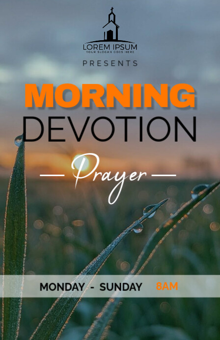 Copy of morning devotion | PosterMyWall