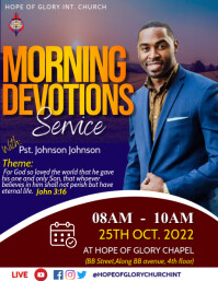 morning devotion Template | PosterMyWall