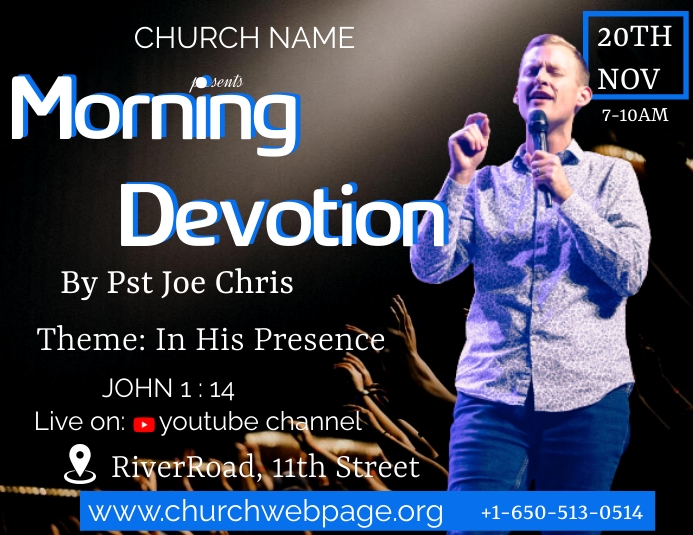 Morning Devotion Template | PosterMyWall