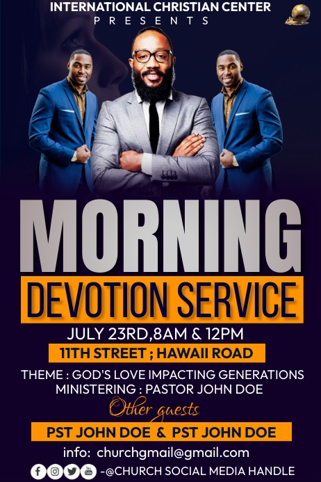 Copy of morning devotion | PosterMyWall