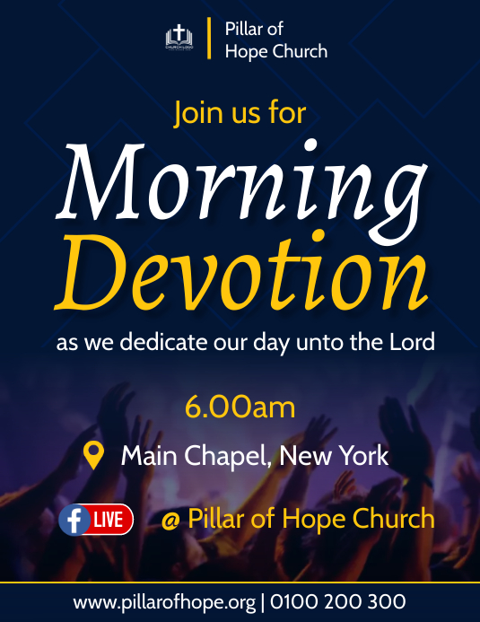 Morning devotion Template | PosterMyWall