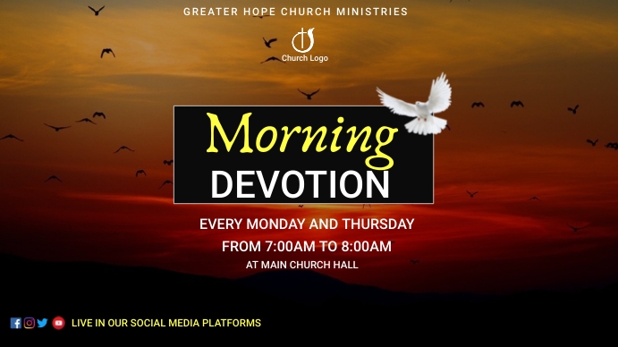 Morning Devotion Template | PosterMyWall
