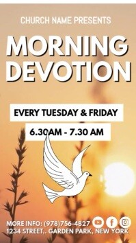 Morning Devotion Template | PosterMyWall