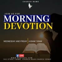 Morning devotion flyer design Template | PosterMyWall