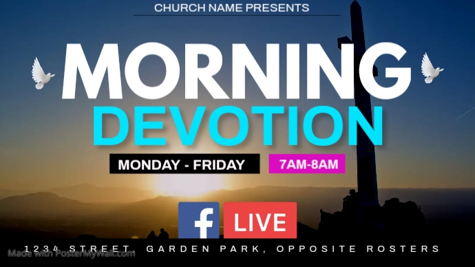 Morning Devotion Flyer Design Template | PosterMyWall