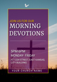 Morning Devotion flyer Template | PosterMyWall