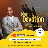 Church Morning Devotion service Template | PosterMyWall